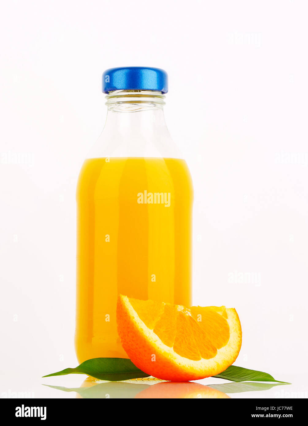 Bottle of orange juice - studio shot Stock Photo - Alamy