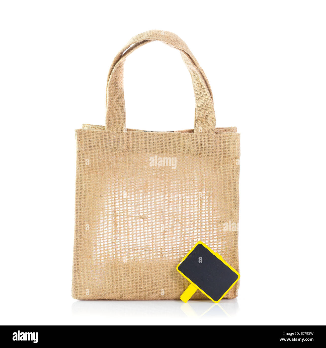 natural gunny bags with lable Stock Photo - Alamy
