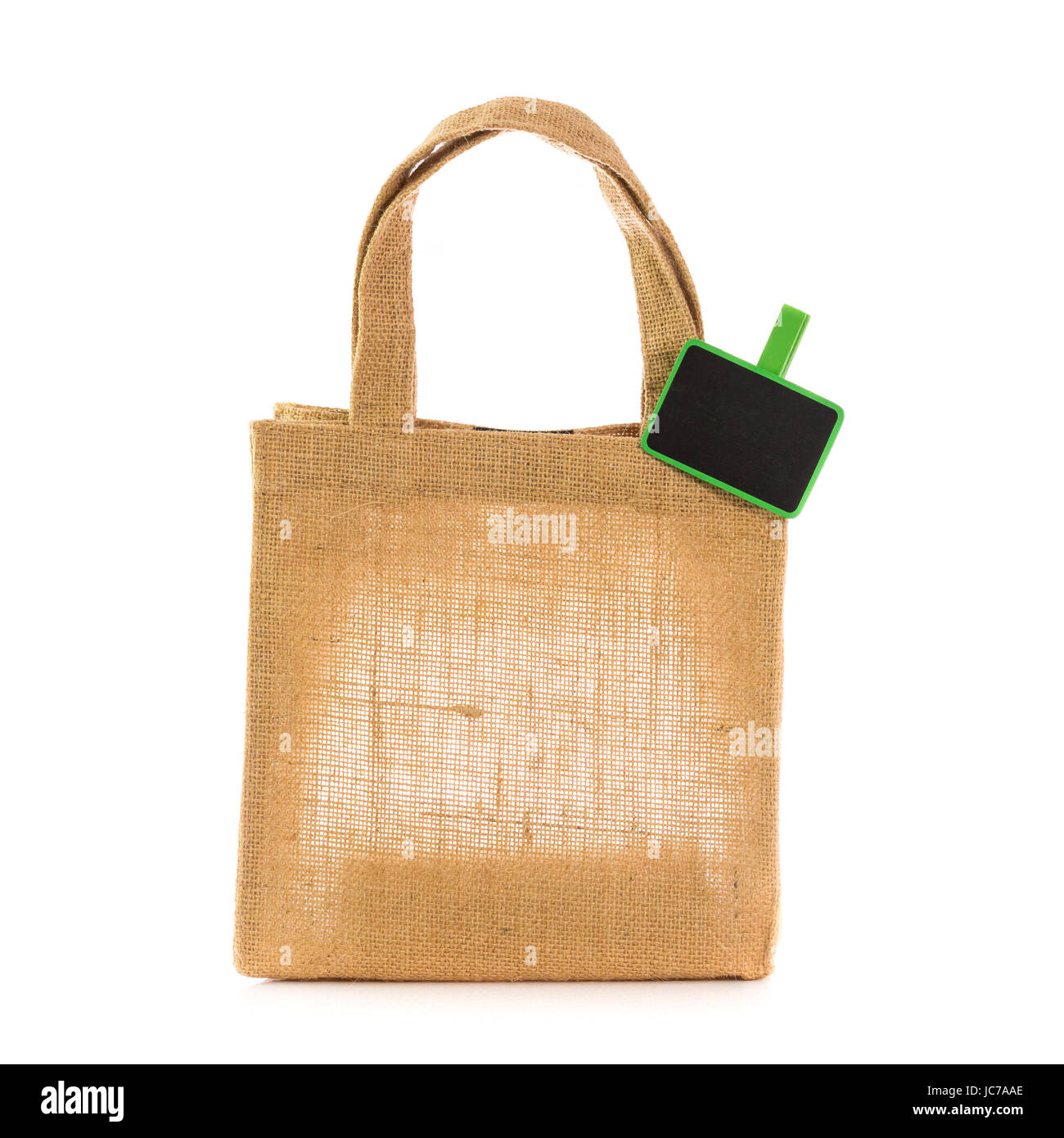 natural gunny bags with lable Stock Photo - Alamy