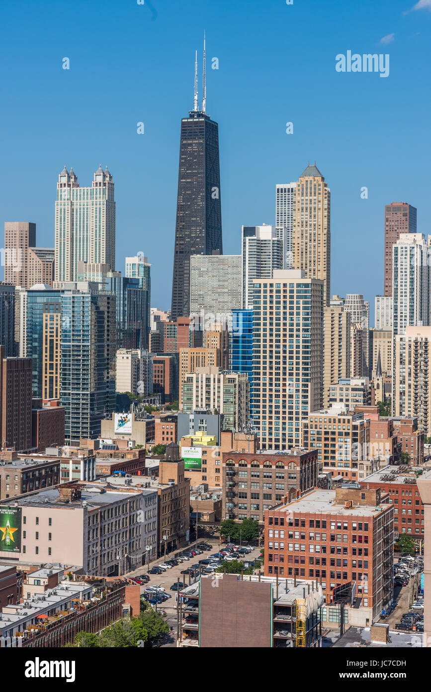 Chicago aerial grid hi-res stock photography and images - Alamy