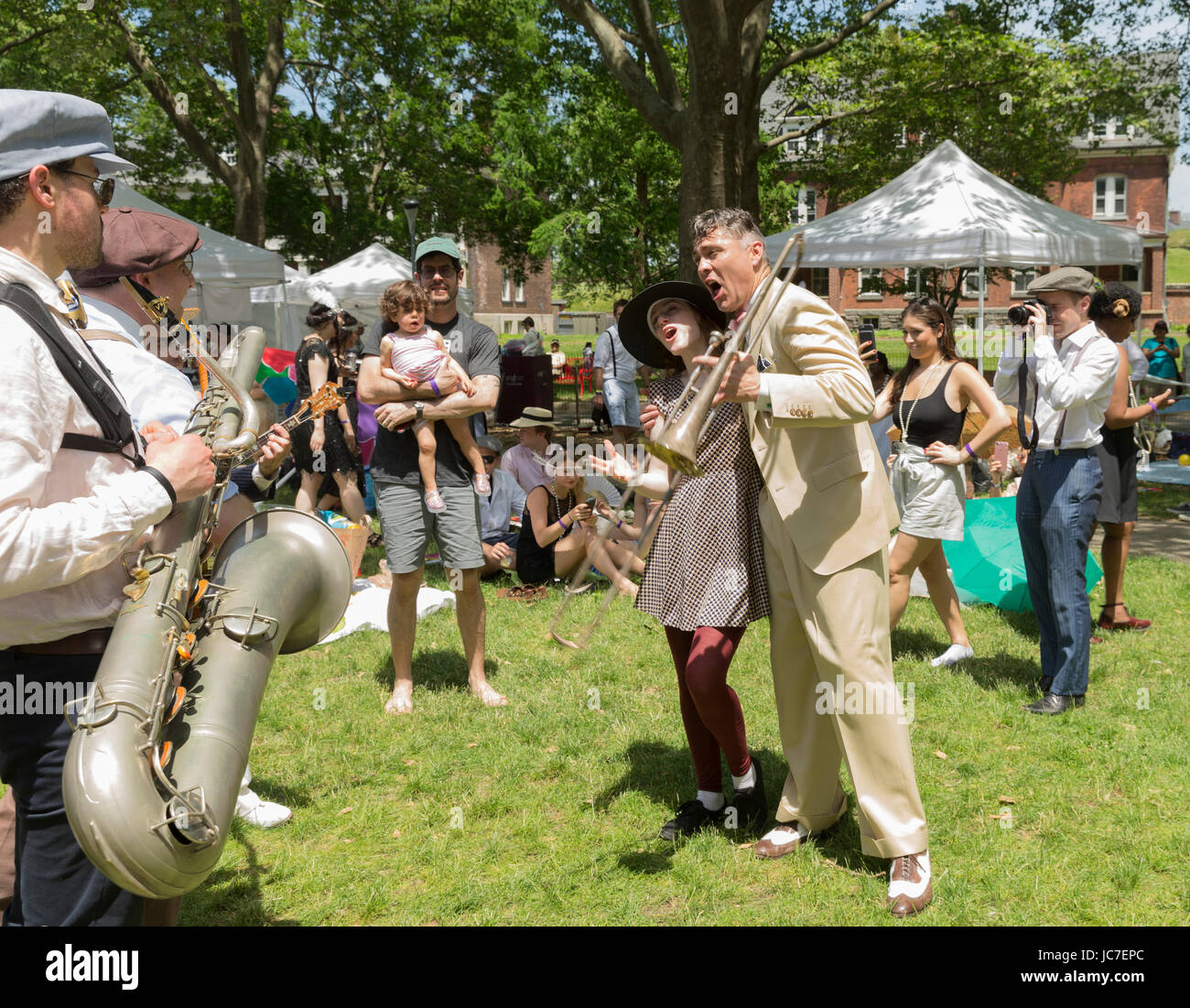 Michael Arenella preforms at 12th Annual Jazz Age Lawn Party on ...