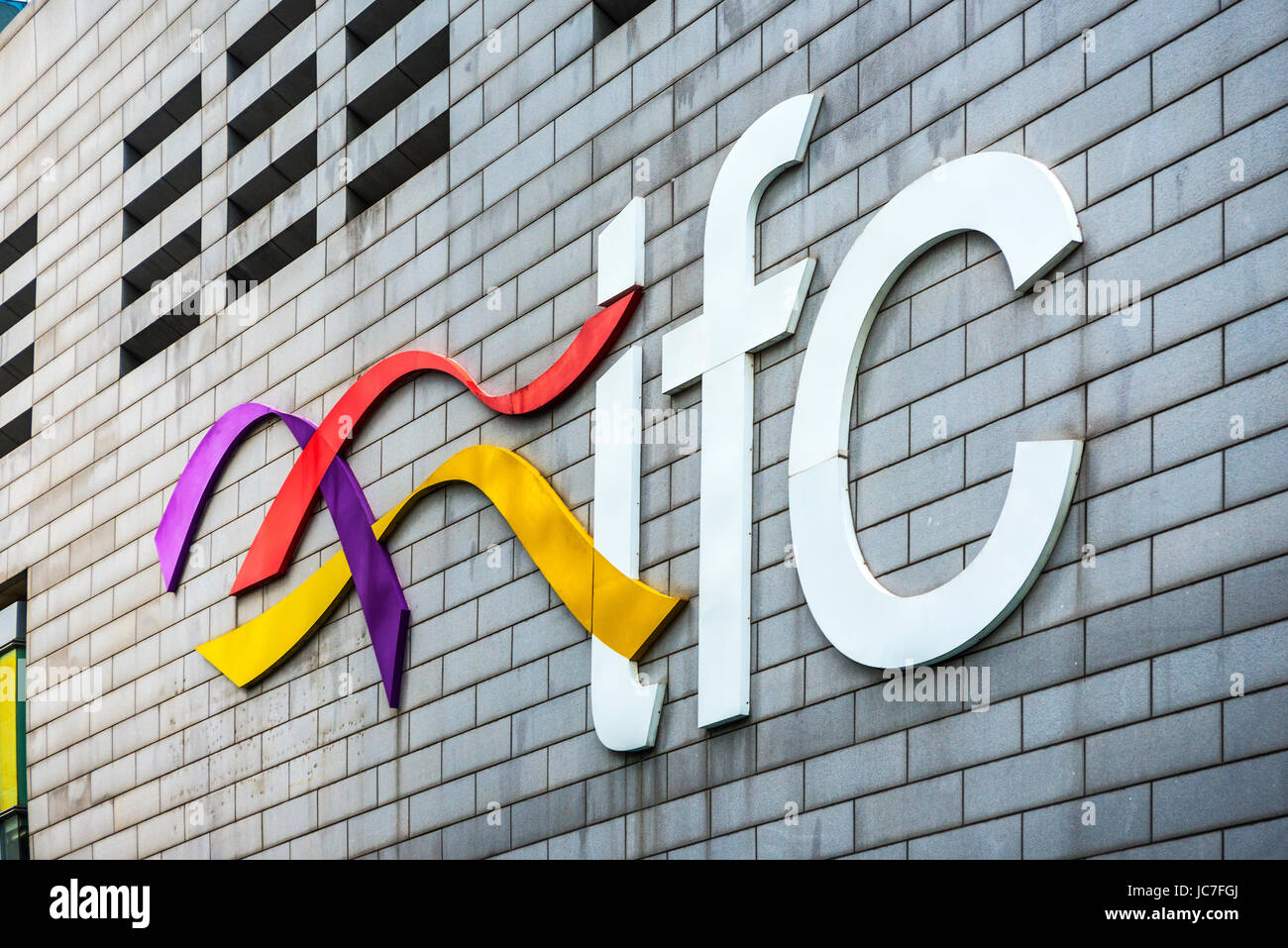 IFC Mall, sign and logo, Hong Kong Stock Photo - Alamy