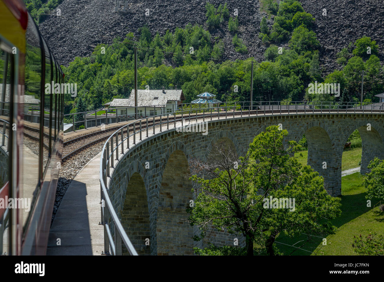 Circular viaduct brusio hi-res stock photography and images - Alamy