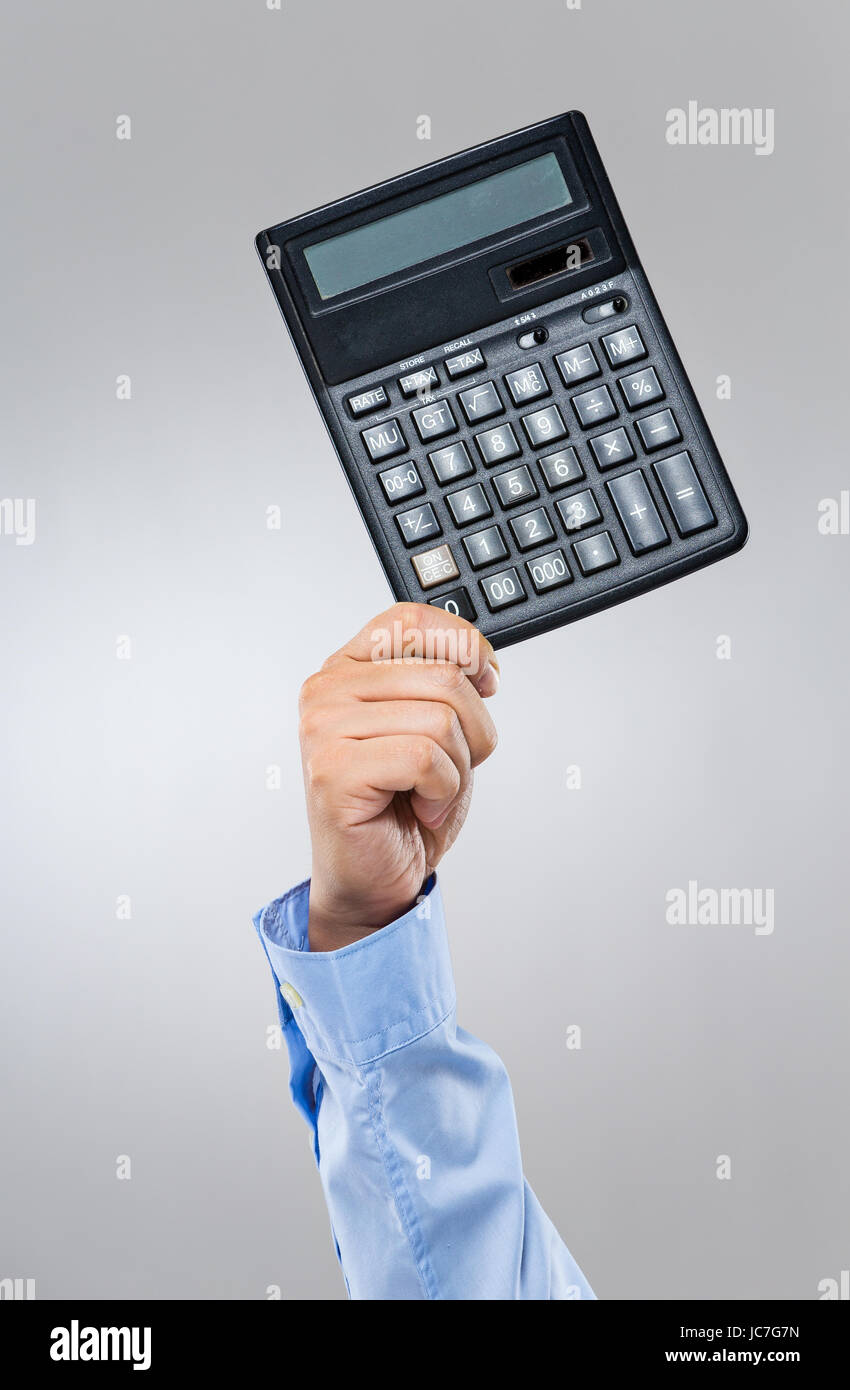 Show display calculator hi-res stock photography and images - Alamy