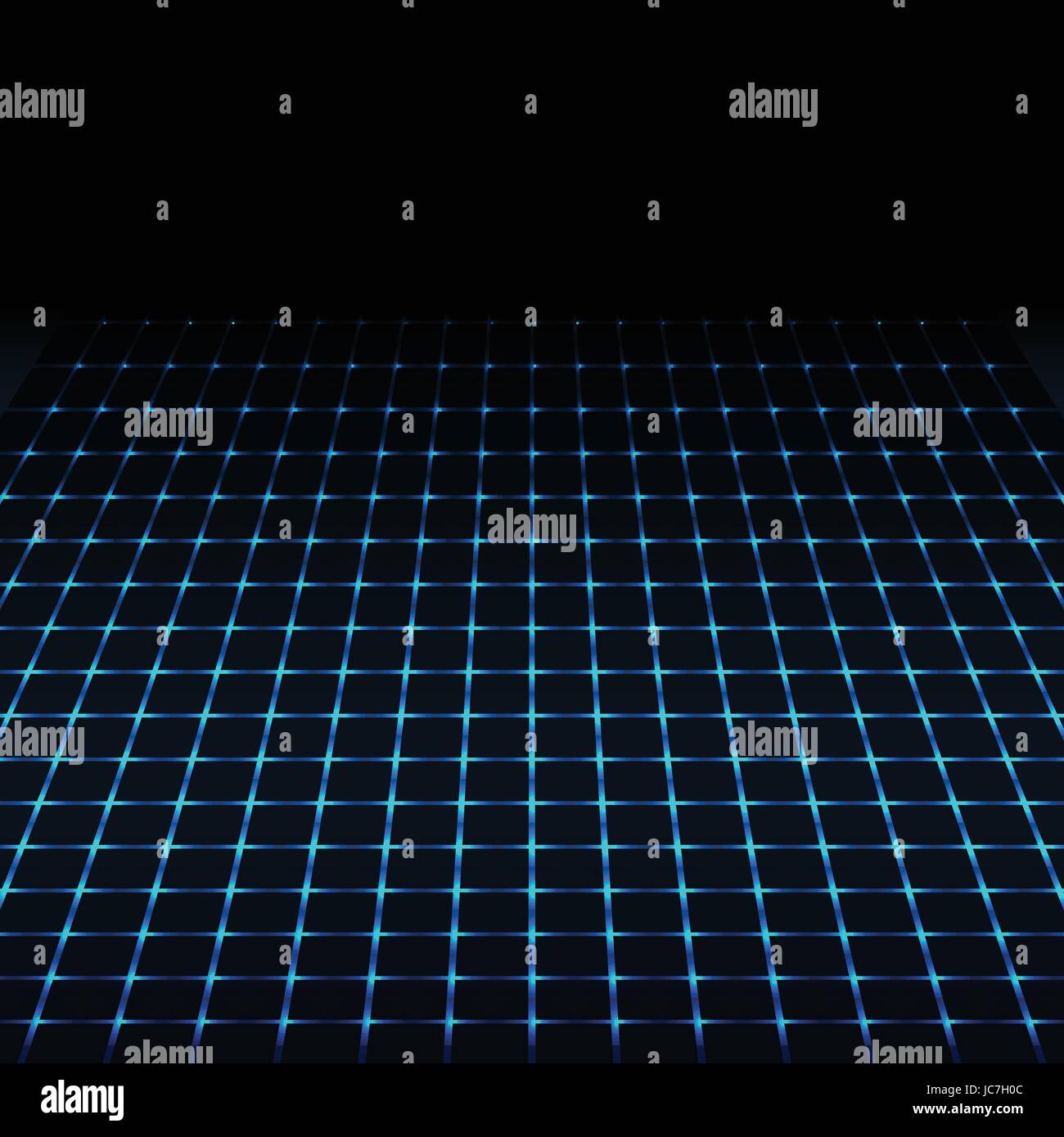 Blue neon tech squares abstract design. Vector background Stock Vector ...