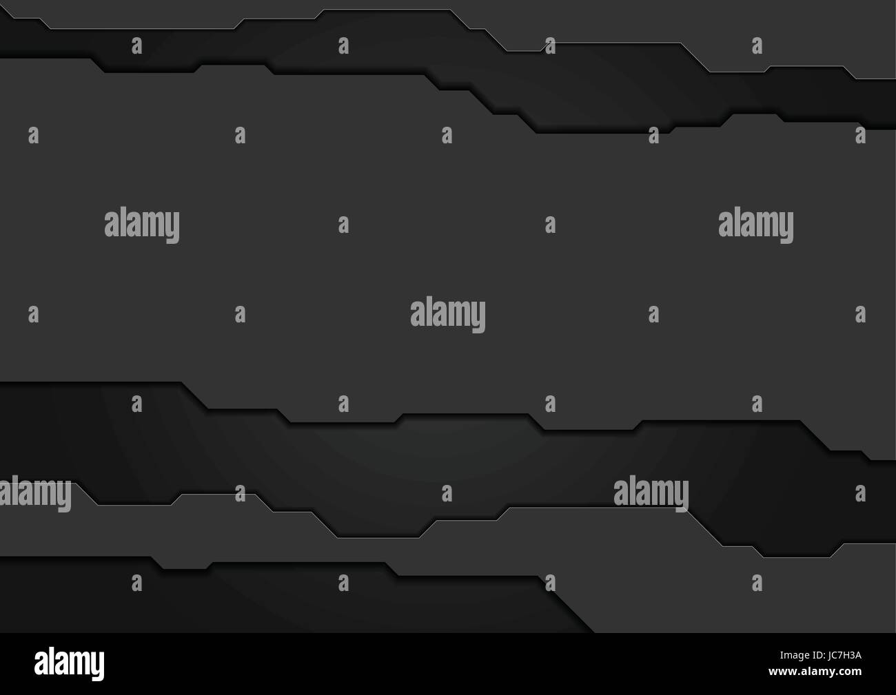 Abstract black concept tech background. Dark gradient vector template ...