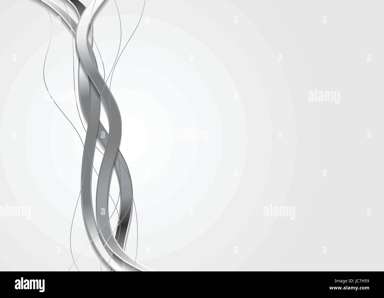 Abstract silver metal waves design. Vector background Stock Vector ...