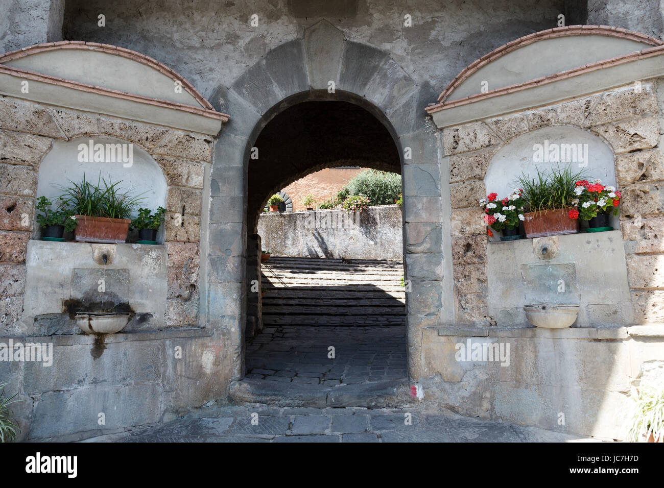 verni village entrance Stock Photo - Alamy