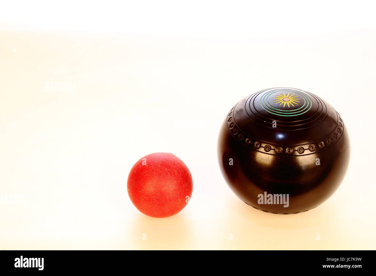 One big ball and one small ball Stock Photo - Alamy