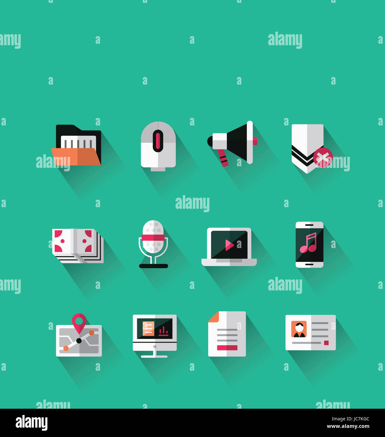 Set of various icons Stock Photo - Alamy