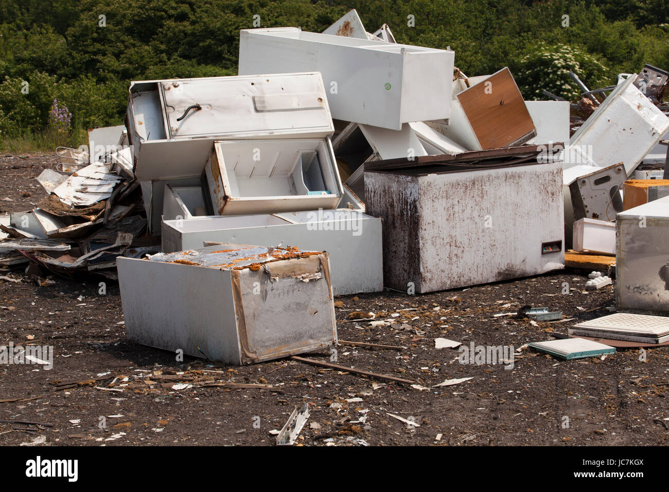 Refrigerator freezer recycling hi-res stock photography and images - Alamy