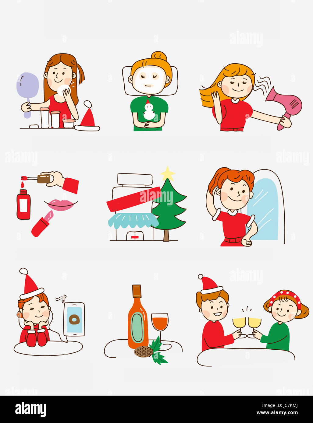 Various emotions related to Christmas Stock Photo - Alamy