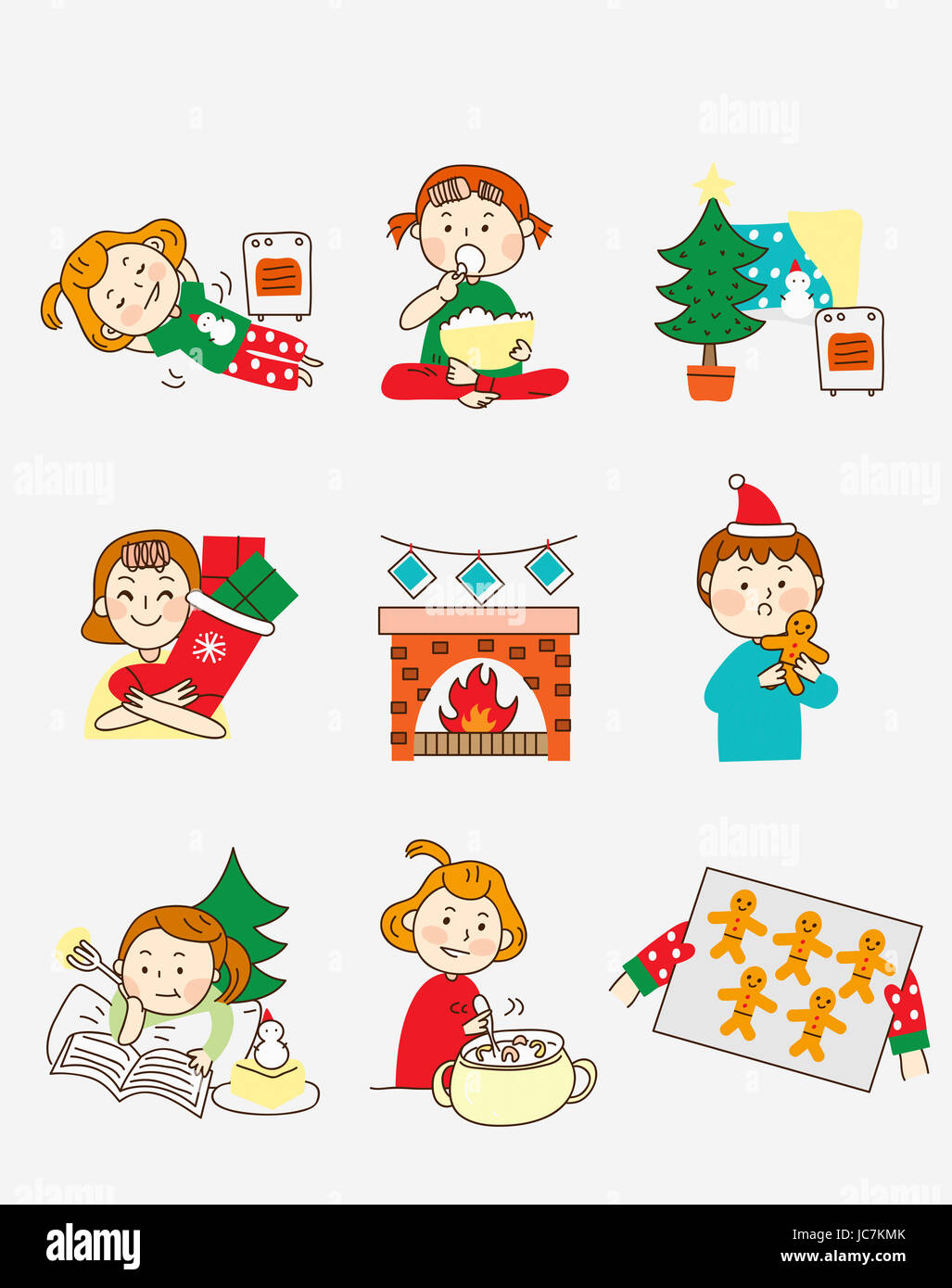 Various emotions related to Christmas Stock Photo - Alamy
