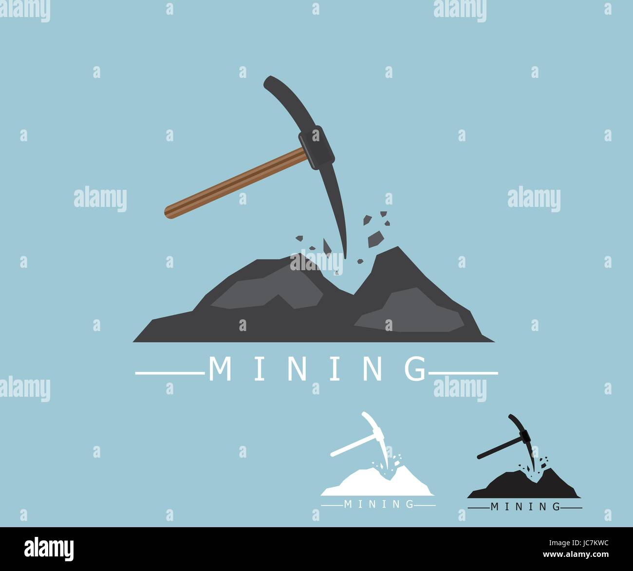 mining logo concept vector illustration Stock Vector Image & Art - Alamy