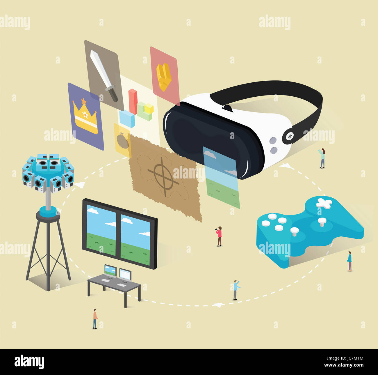 Virtual reality in smart age Stock Photo - Alamy