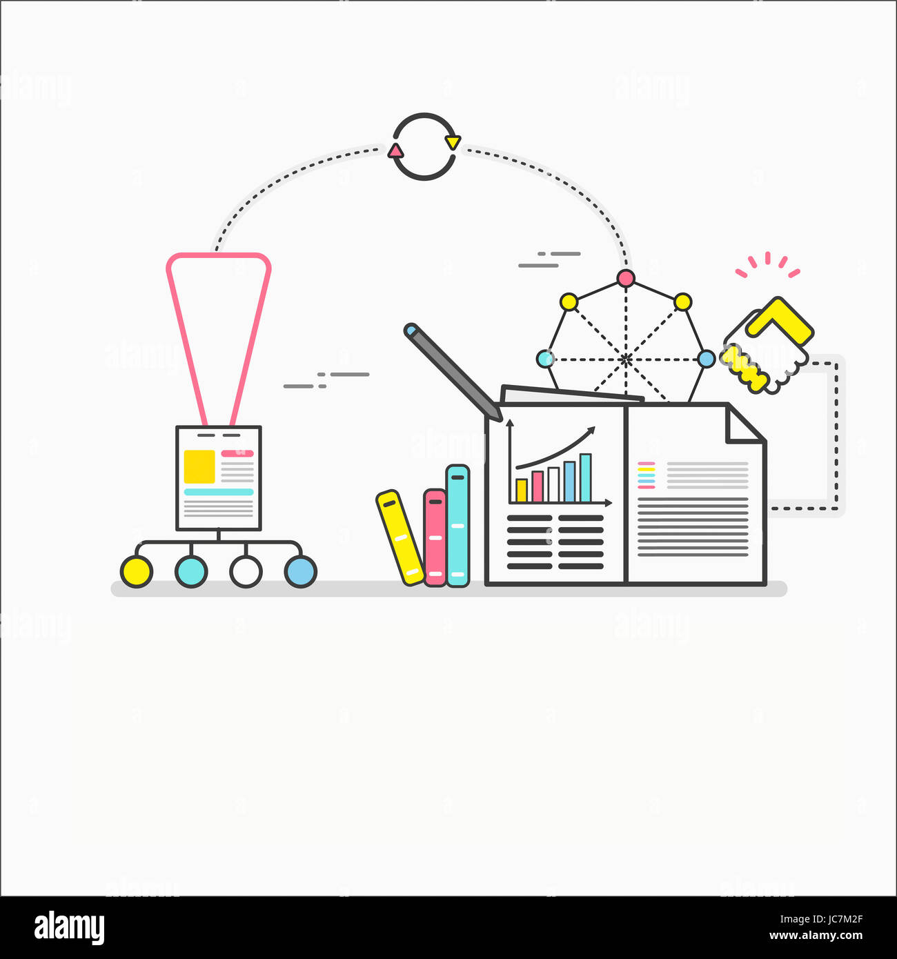 Illustration representing business Stock Photo - Alamy