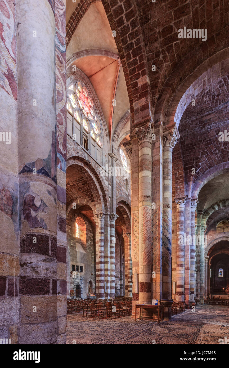 France, Haute-Loire (43), Brioude, la Basilique Saint-Julien de Brioude ...