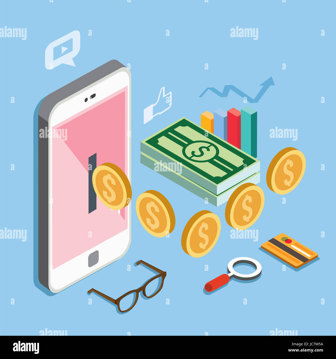 Illustration representing finance and economy Stock Photo - Alamy