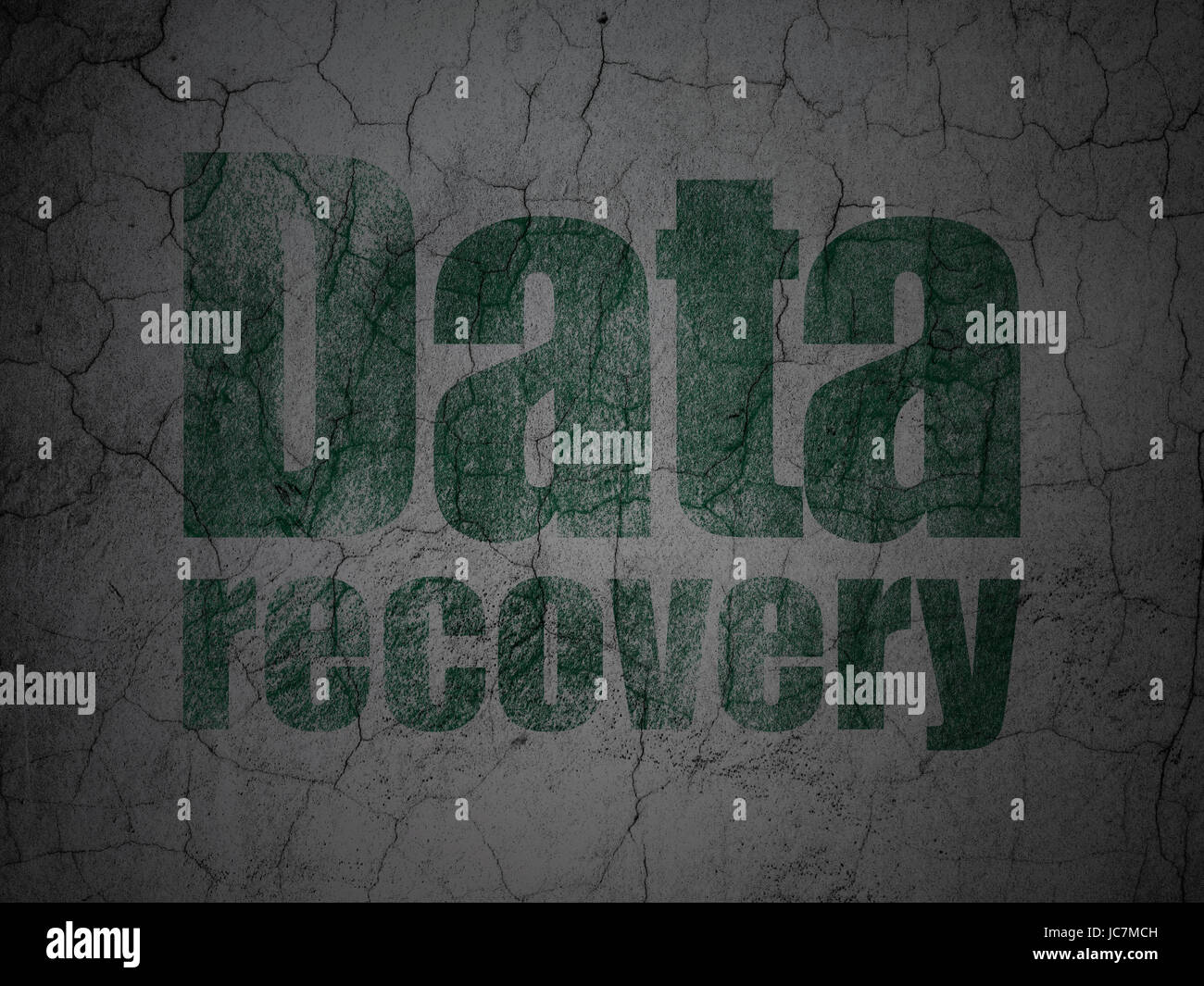 Information concept: Data Recovery on grunge wall background Stock ...