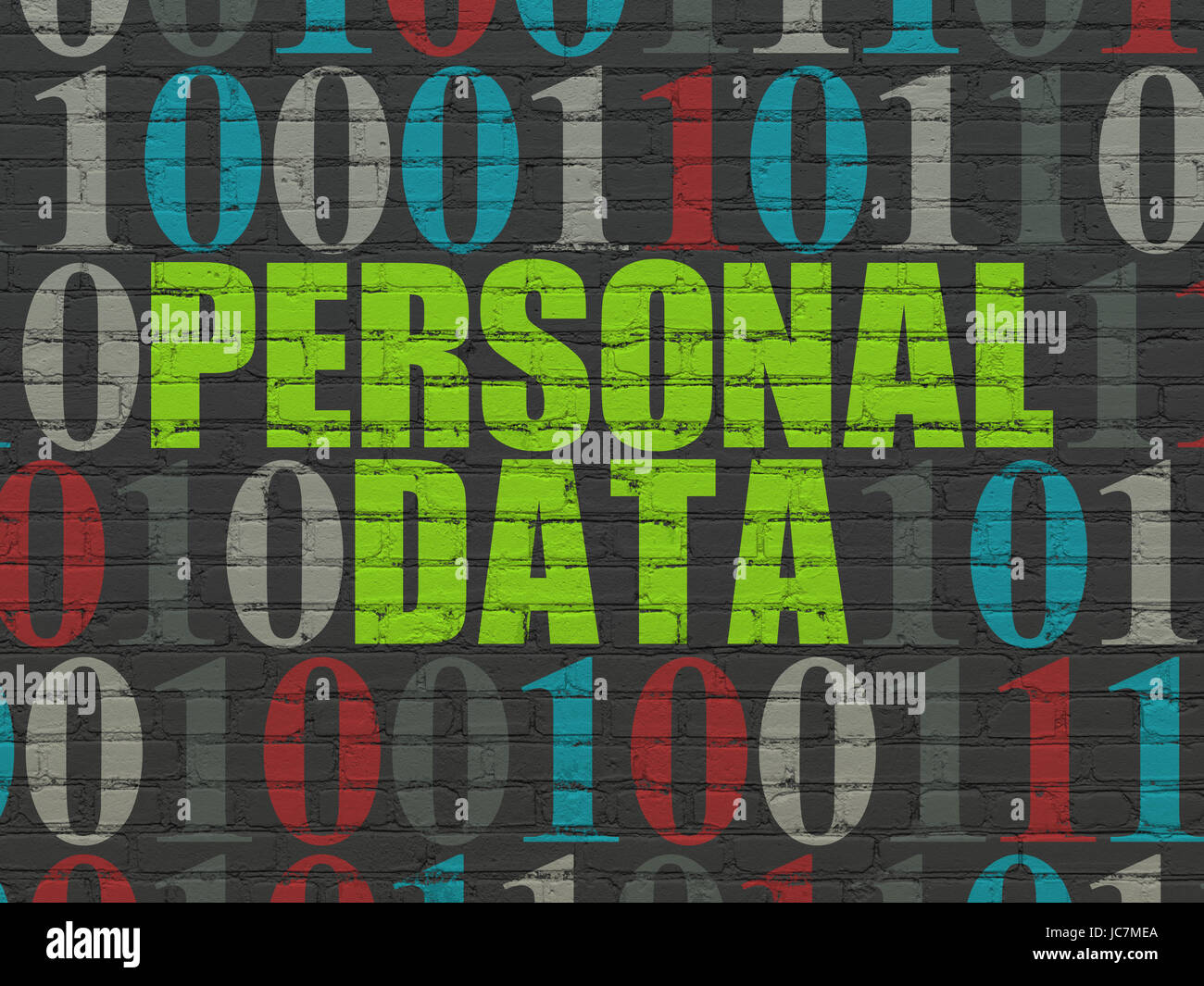 Data concept: Personal Data on wall background Stock Photo - Alamy