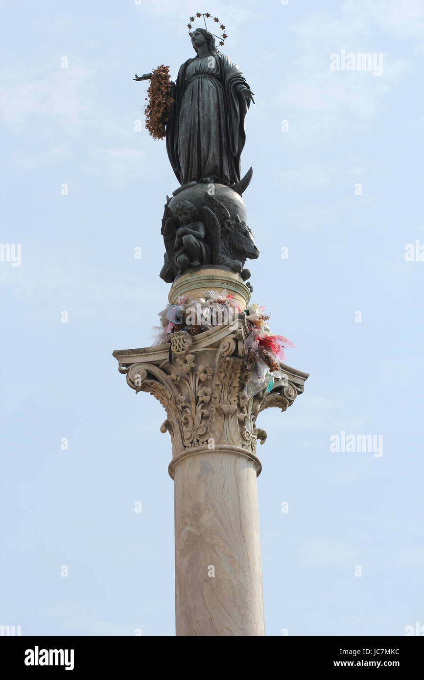 The Column of the Immaculate Conception, monument depicting the Blessed ...