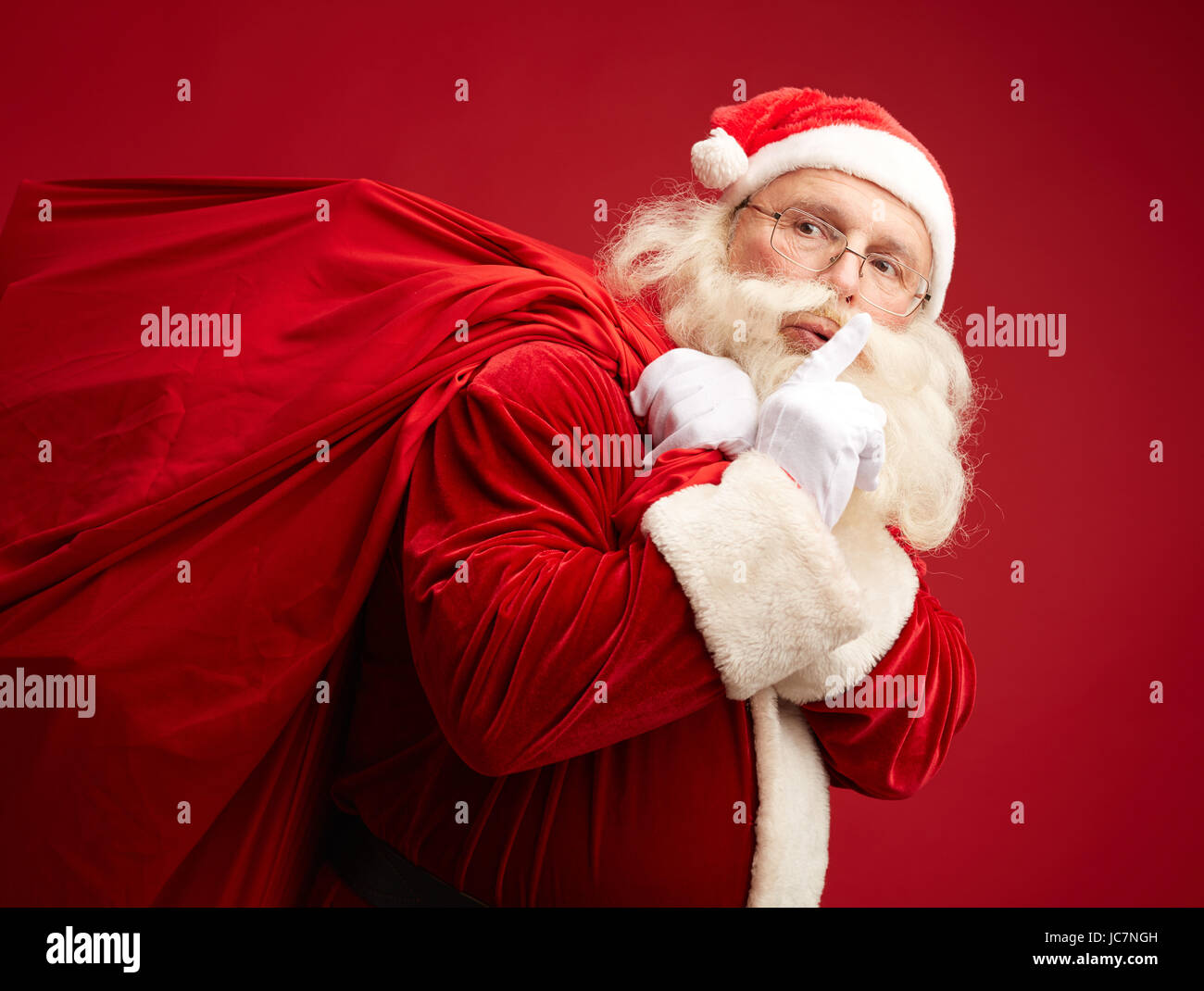 Santa sack shh hi-res stock photography and images - Alamy