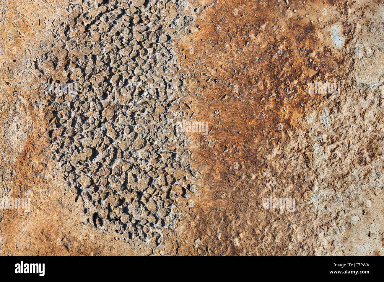 Concrete surface with rust. Surface texture or background Stock Photo ...