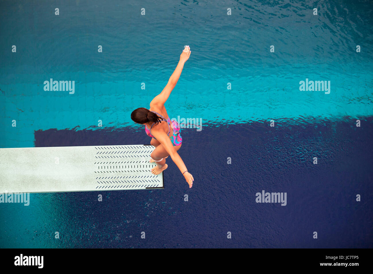 Female diver board hi-res stock photography and images - Alamy