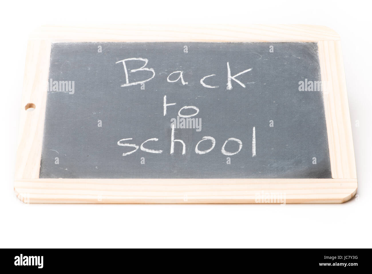 Slate board Back to school for school Stock Photo - Alamy