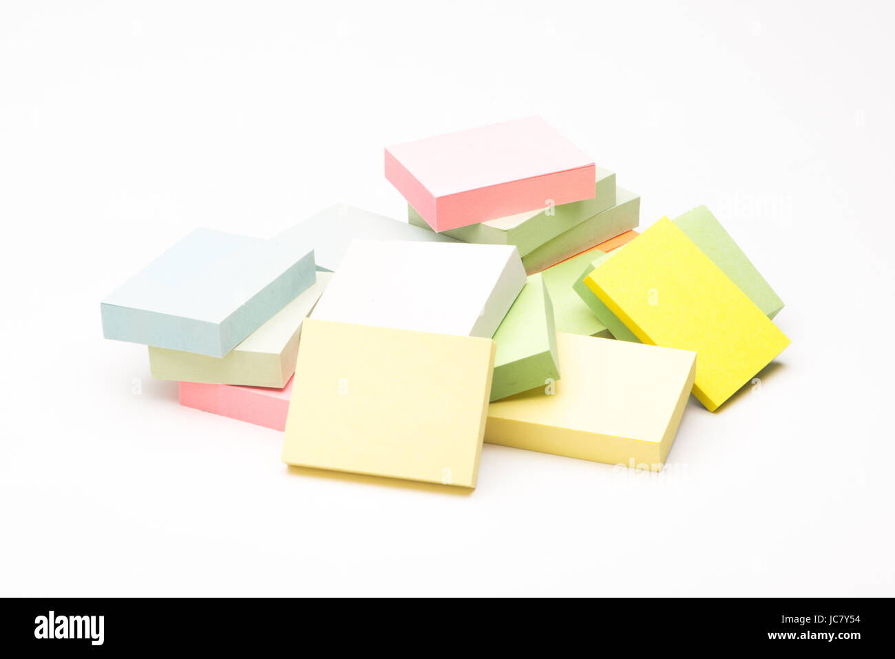 Post-it on white background Stock Photo - Alamy