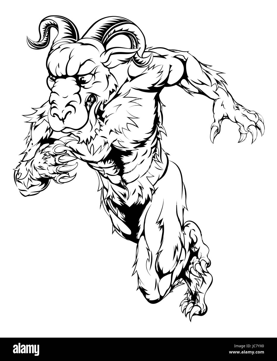 Rams horns illustration hi-res stock photography and images - Alamy
