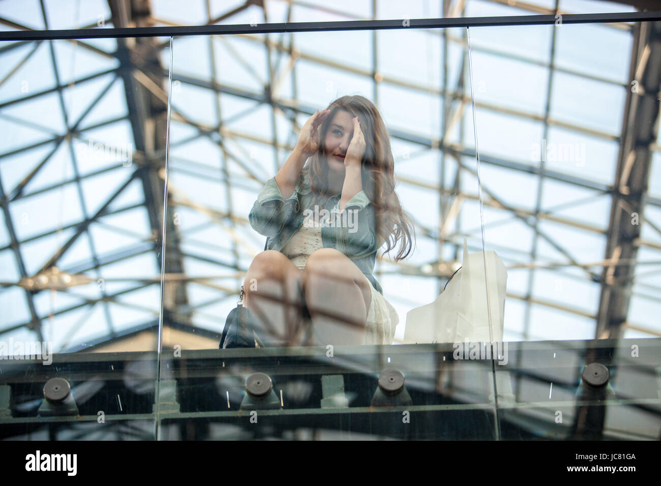 Jump through window hi-res stock photography and images - Alamy