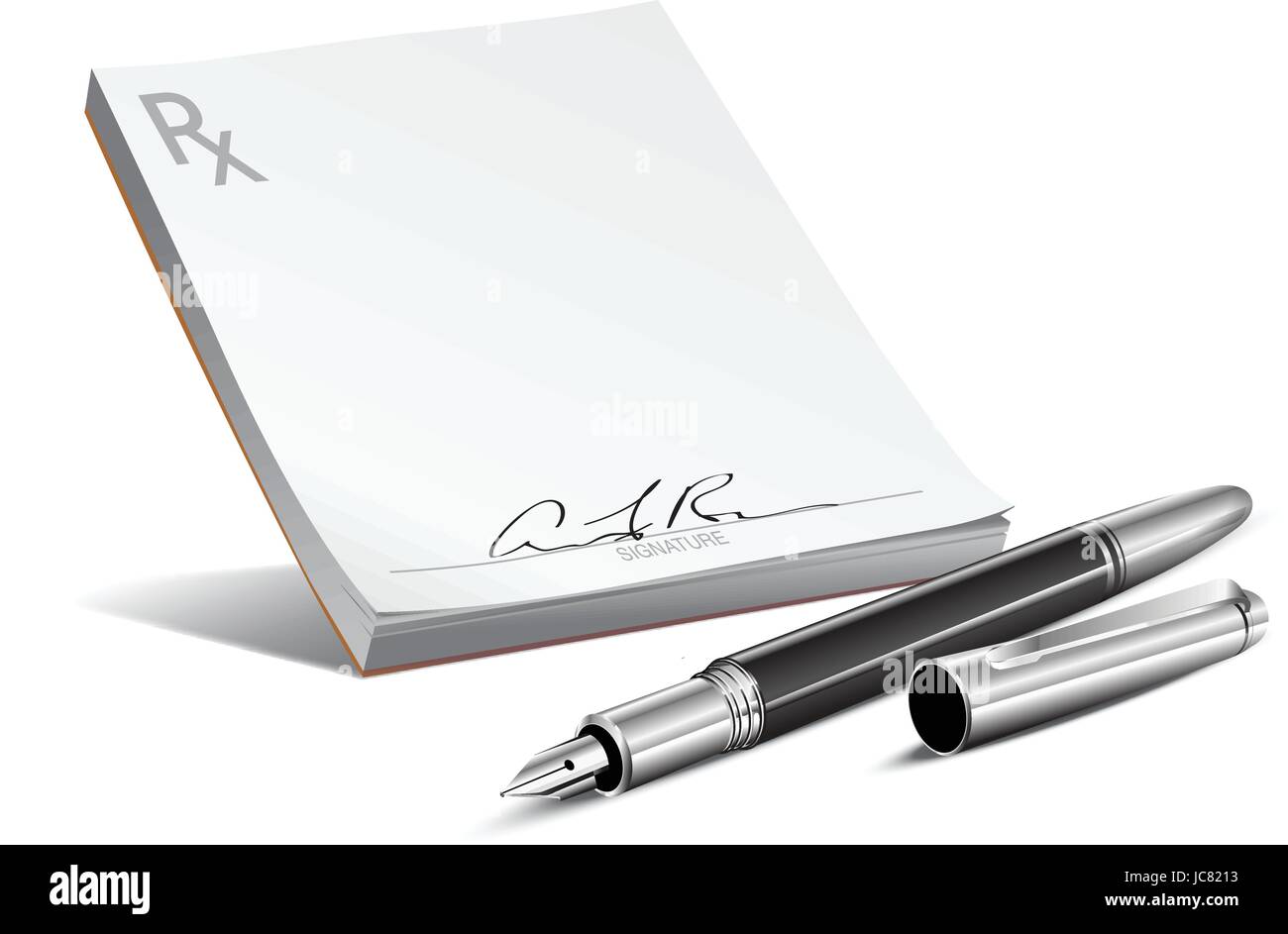 Medical doctor writing on Stock Vector Images - Alamy