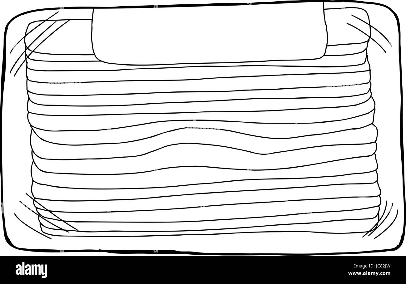 Bacon Illustration Black And White