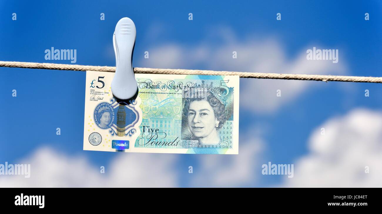 Five pound note Stock Photo - Alamy