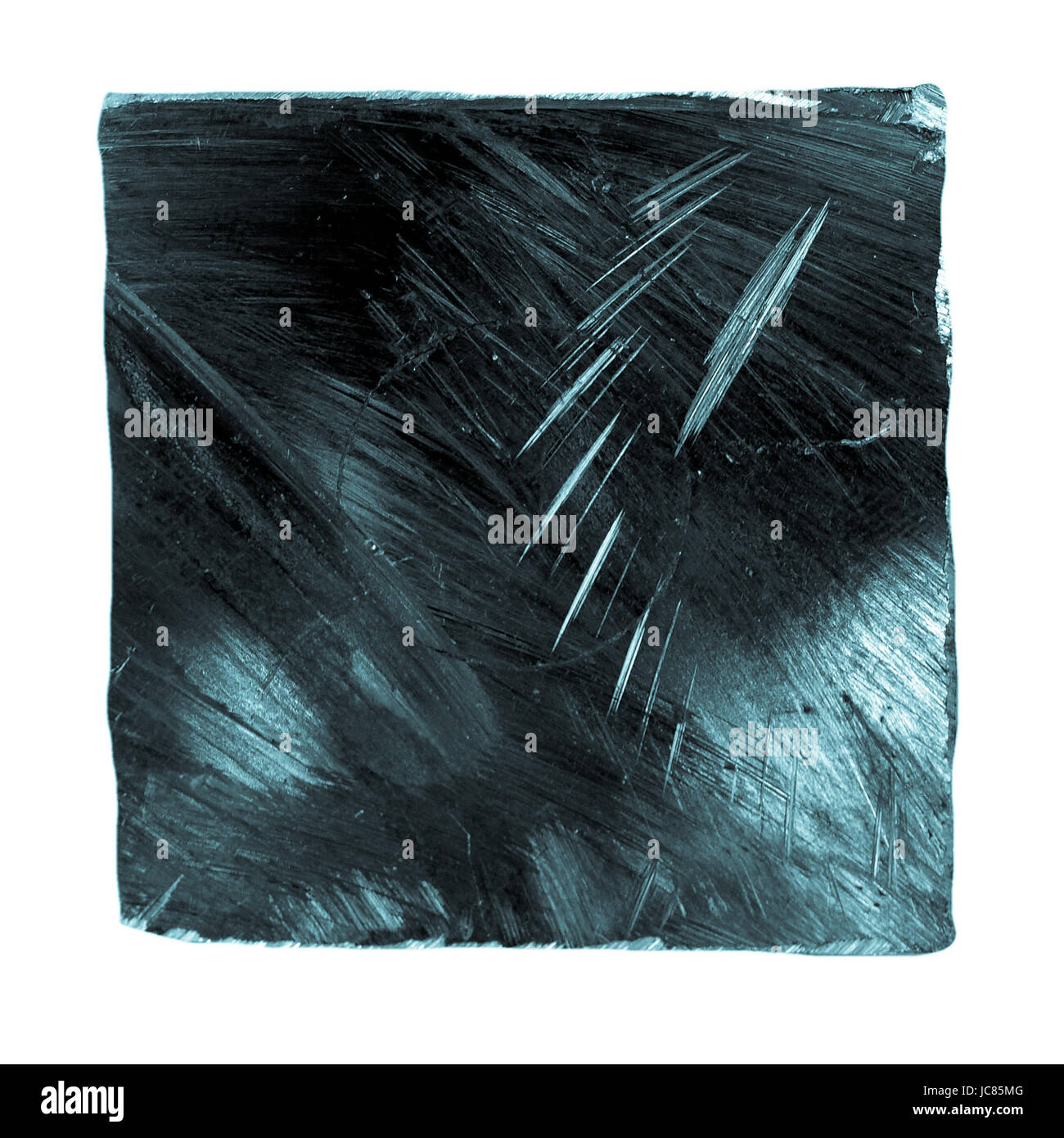 Iron metal steel surface sample material texture - cool cyanotype Stock ...