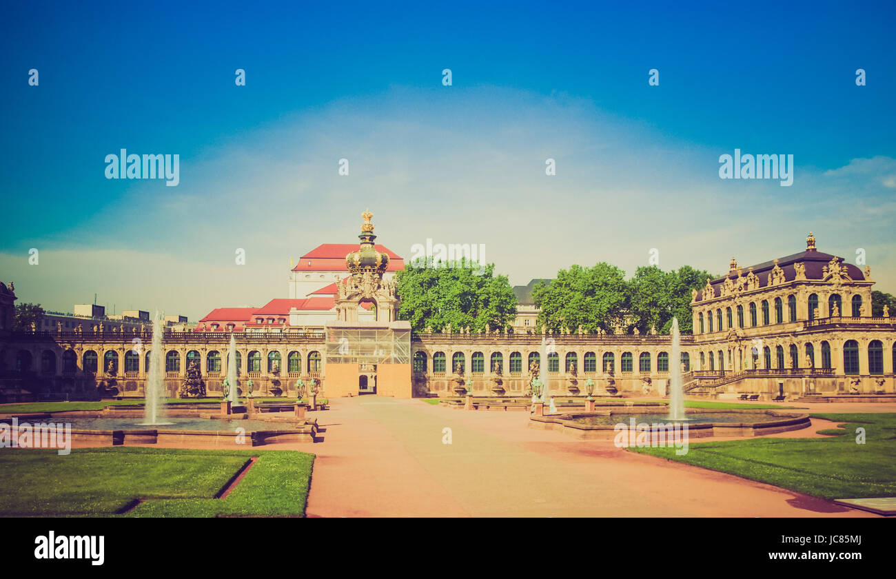 Dresdner Zwinger rococo palace designed by Poeppelmann in 1710 as ...