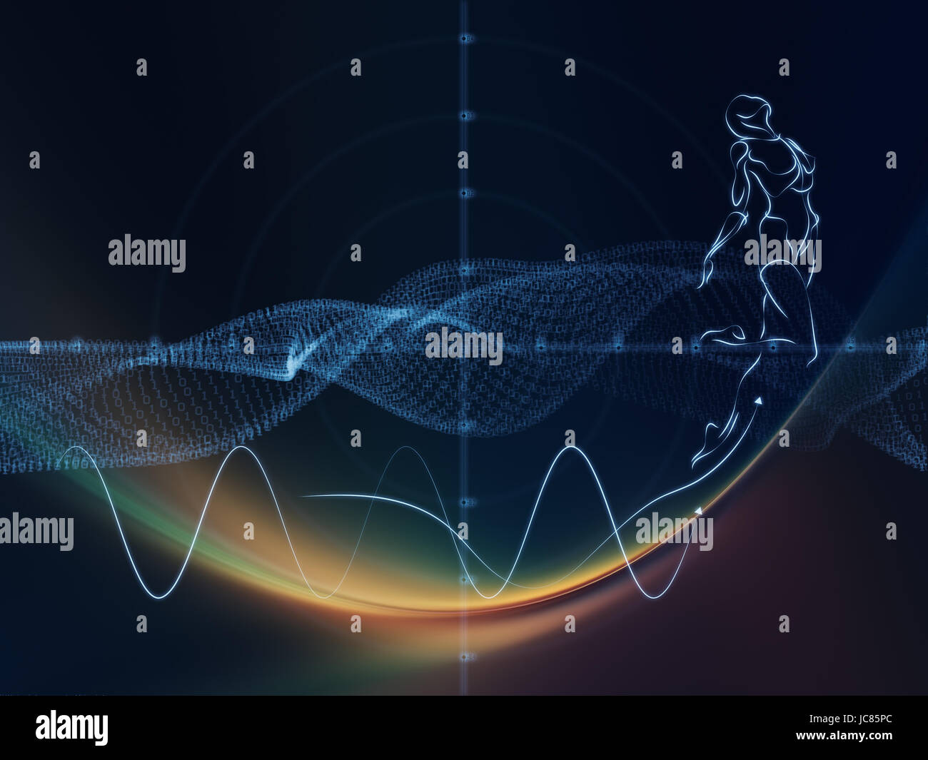 Geometry of Man series. Design made of Human line drawing, math ...