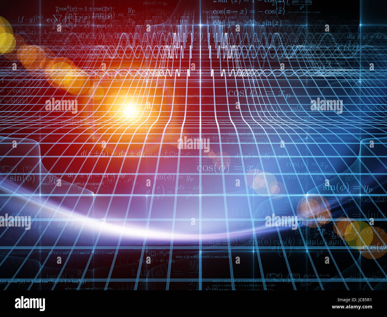 Space Geometry series. Artistic abstraction composed of Math, geometry ...