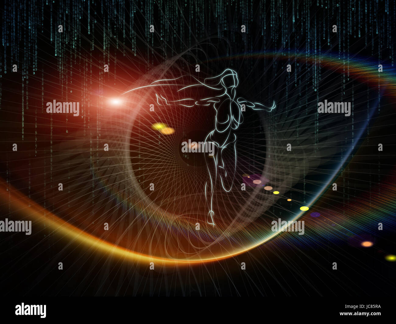 Geometry of Man series. Visually attractive backdrop made of Human line ...