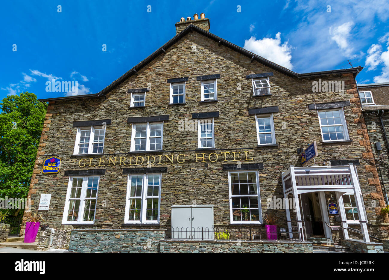The Glenridding Hotel at Ullswater in the Lake District, Cumbria Stock ...
