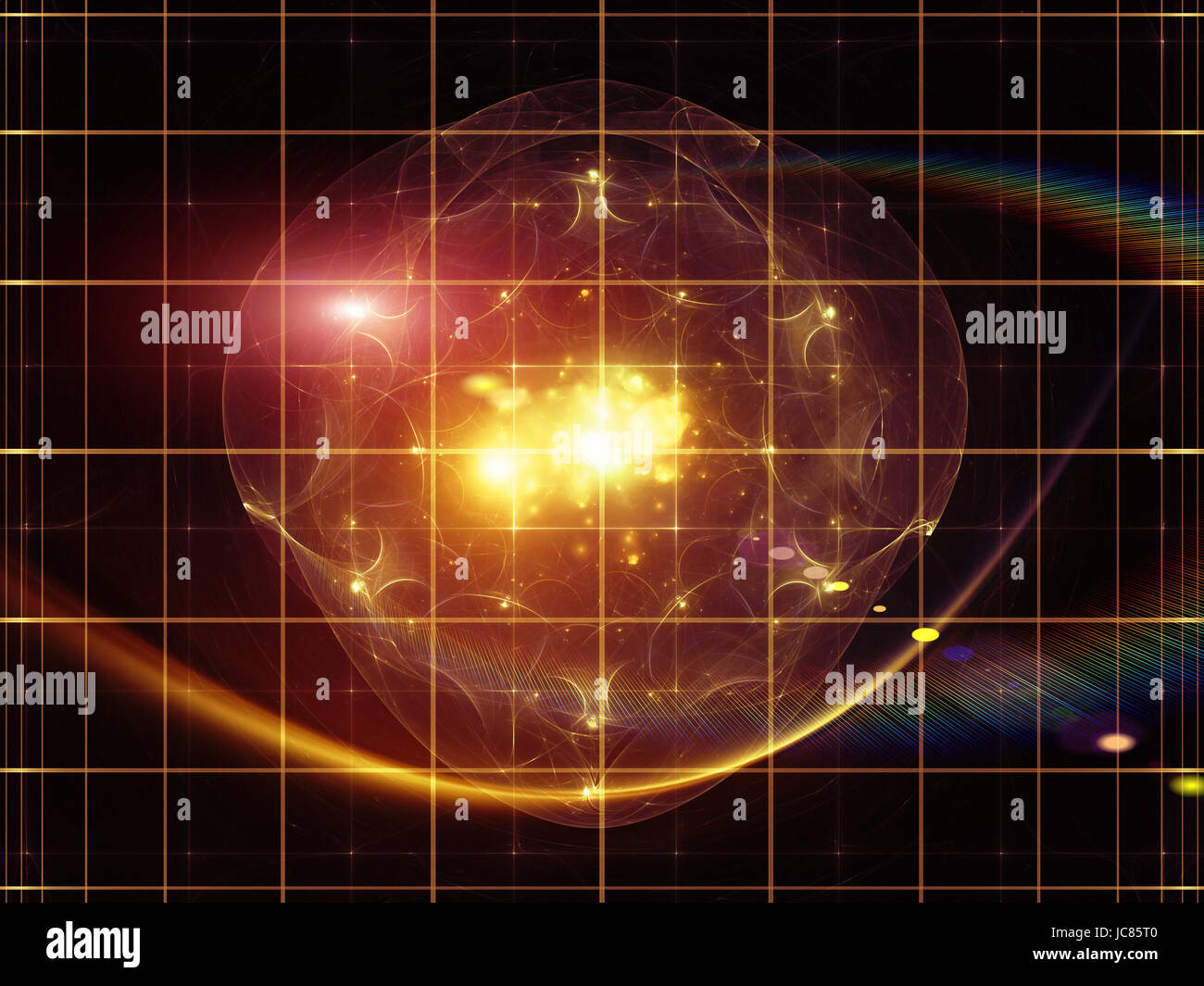 Space Geometry series. Backdrop of Math, geometry and design elements ...