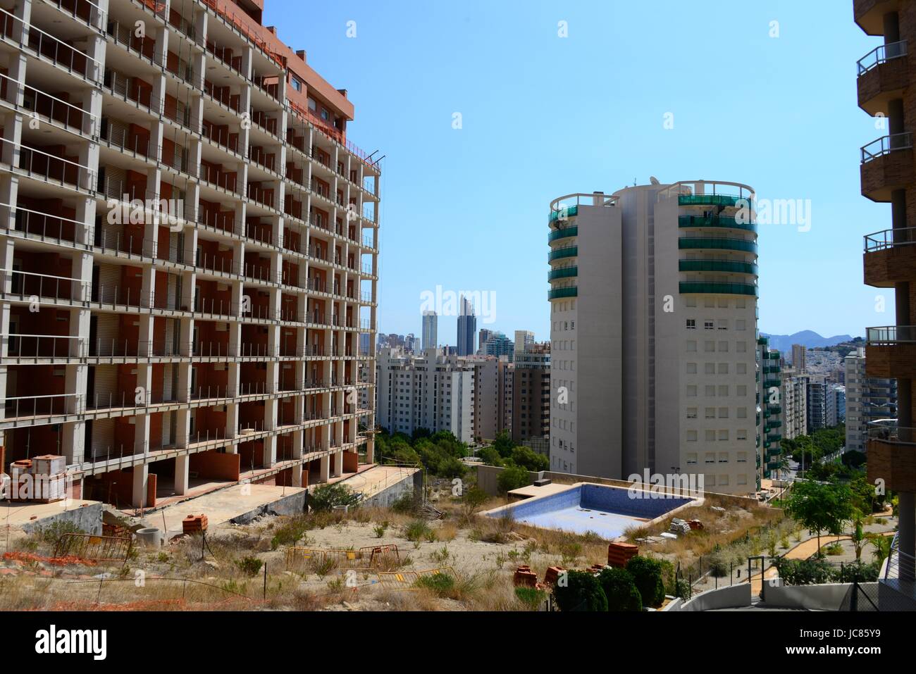 benidorm,cala finestrat,house facade,spain Stock Photo - Alamy