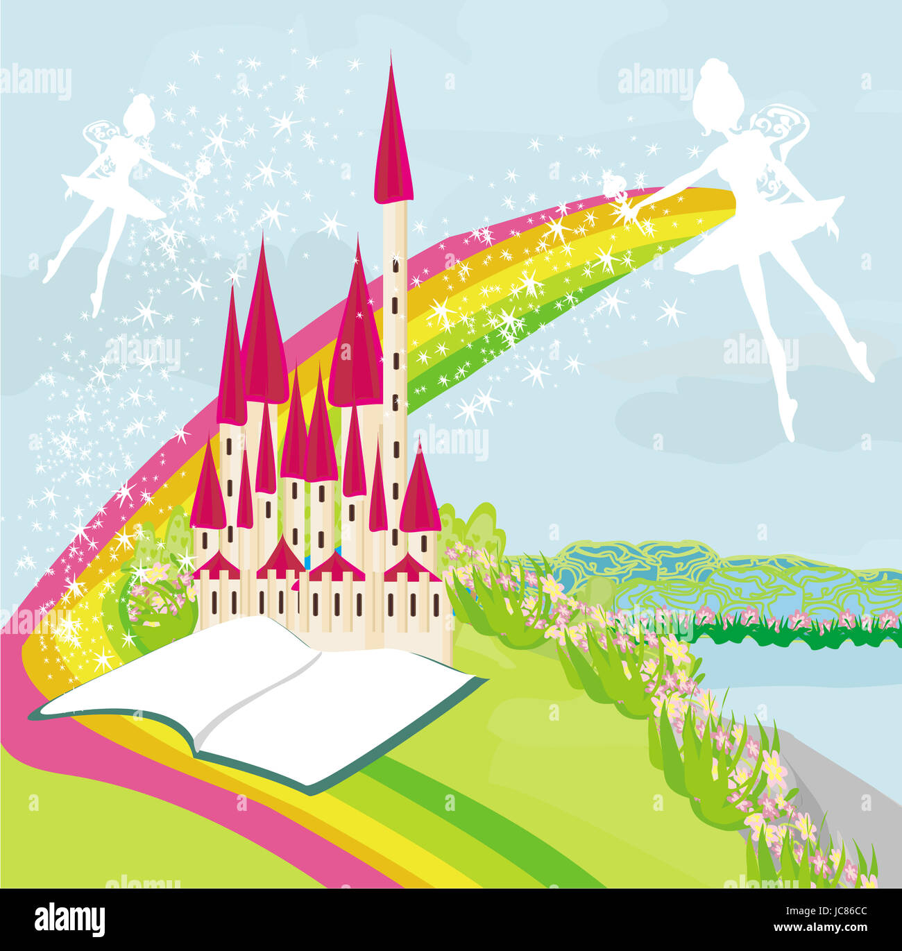 Magic Fairy Tale Princess Castle Stock Photo - Alamy