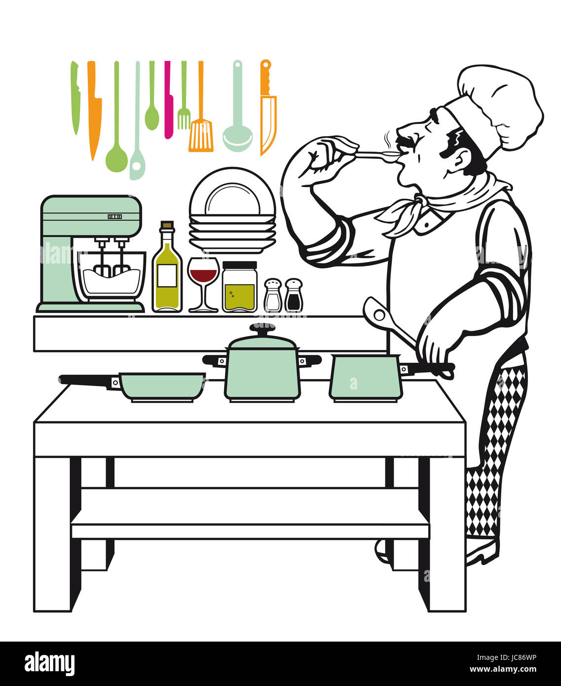 Chefkoch Cut Out Stock Images & Pictures - Alamy