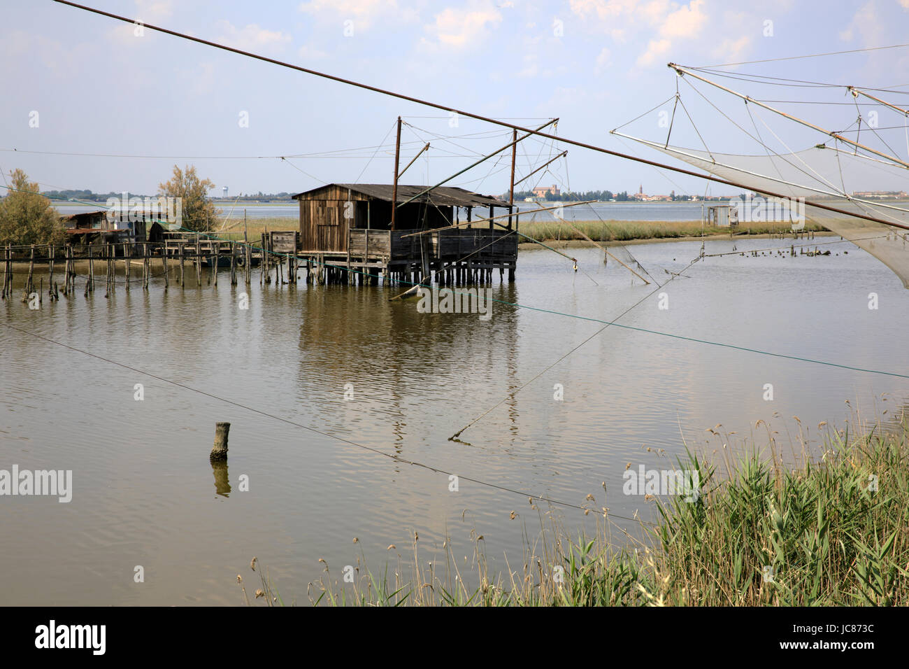 Comacchio, Po river, Delta Regional Park, Emilia Romagna, Italy Stock ...