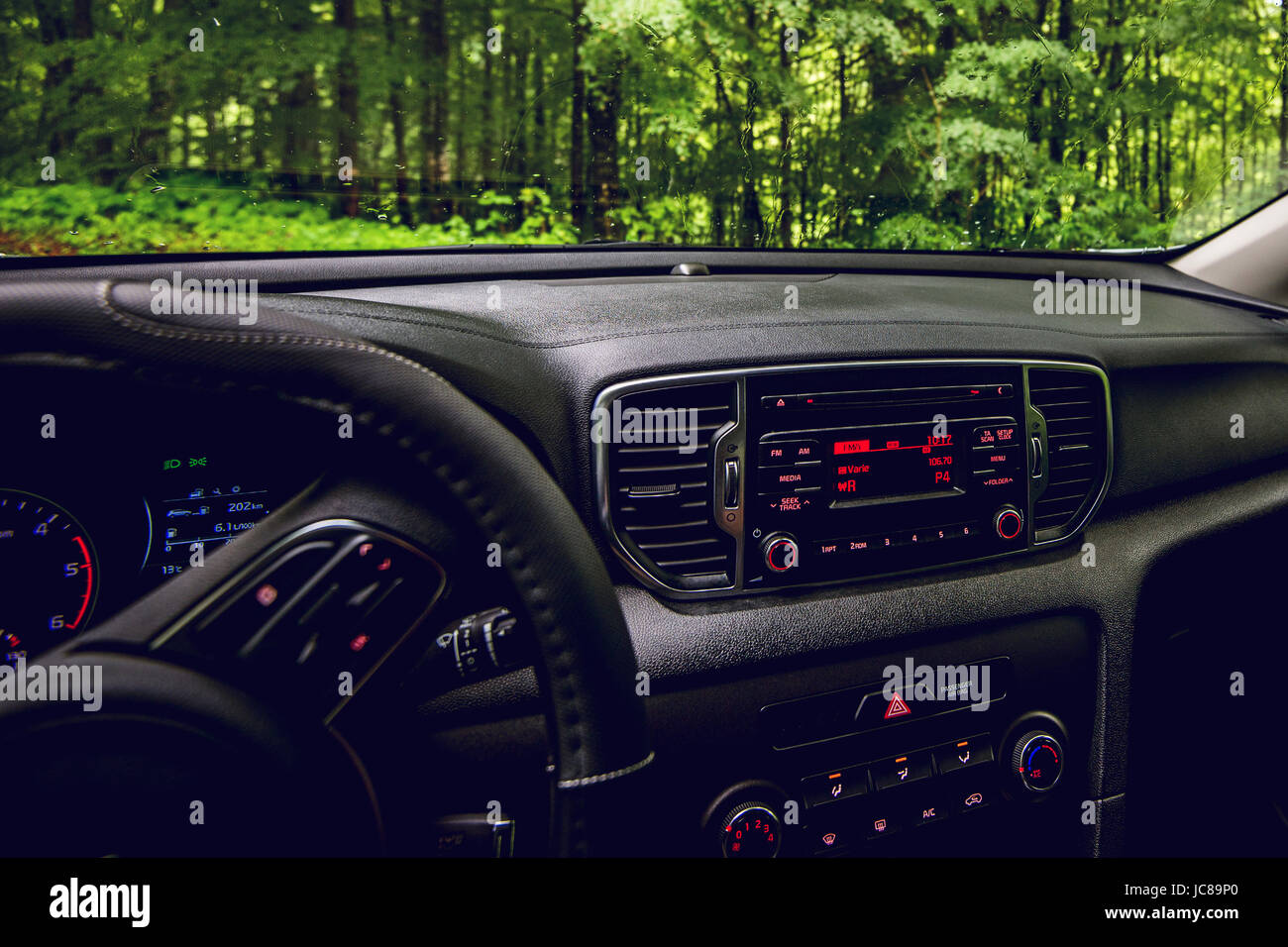 interior of modern car dashboard Stock Photo - Alamy