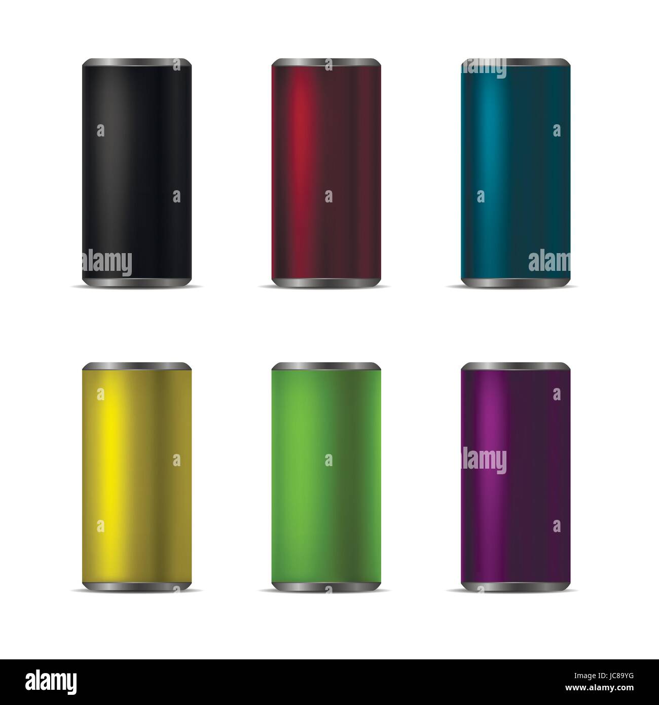 Realistic blank aluminium tin Cut Out Stock Images & Pictures - Alamy