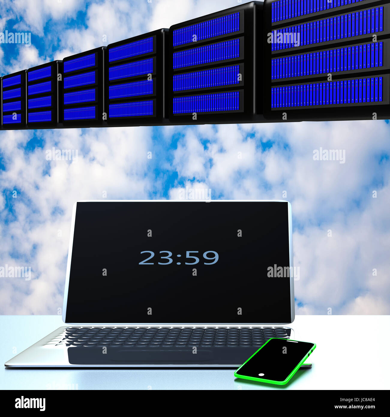 Cloud computing, technology connectivity concept for adv or others ...