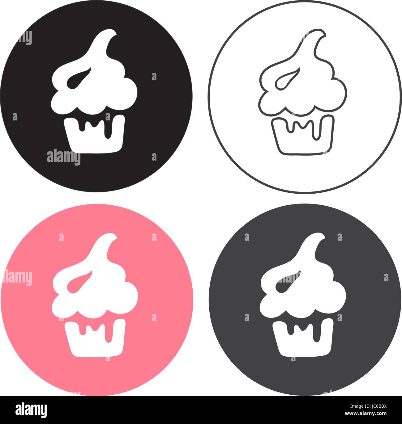 Line art set bakery Cut Out Stock Images & Pictures - Alamy